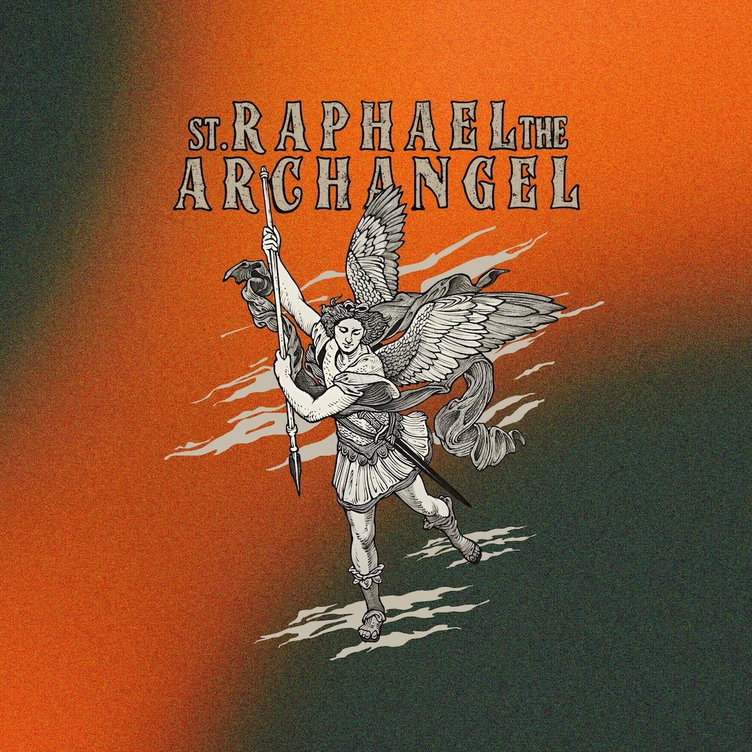 Saint Raphael the Archangel Design Png Traditional Catholic - Etsy