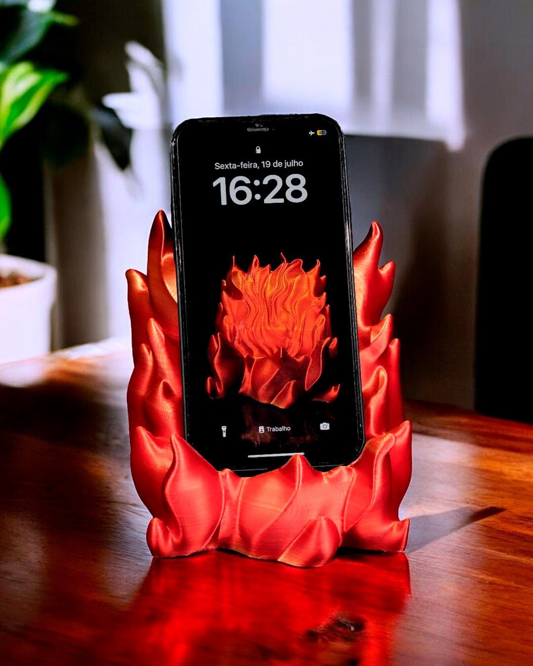 Ember-ance, Elegant Phone Stand, Heat-resistant Holder, Sleek and ...