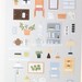 Vintage House Sticker Sheet, Furniture Stickers, Cute House Stickers ...