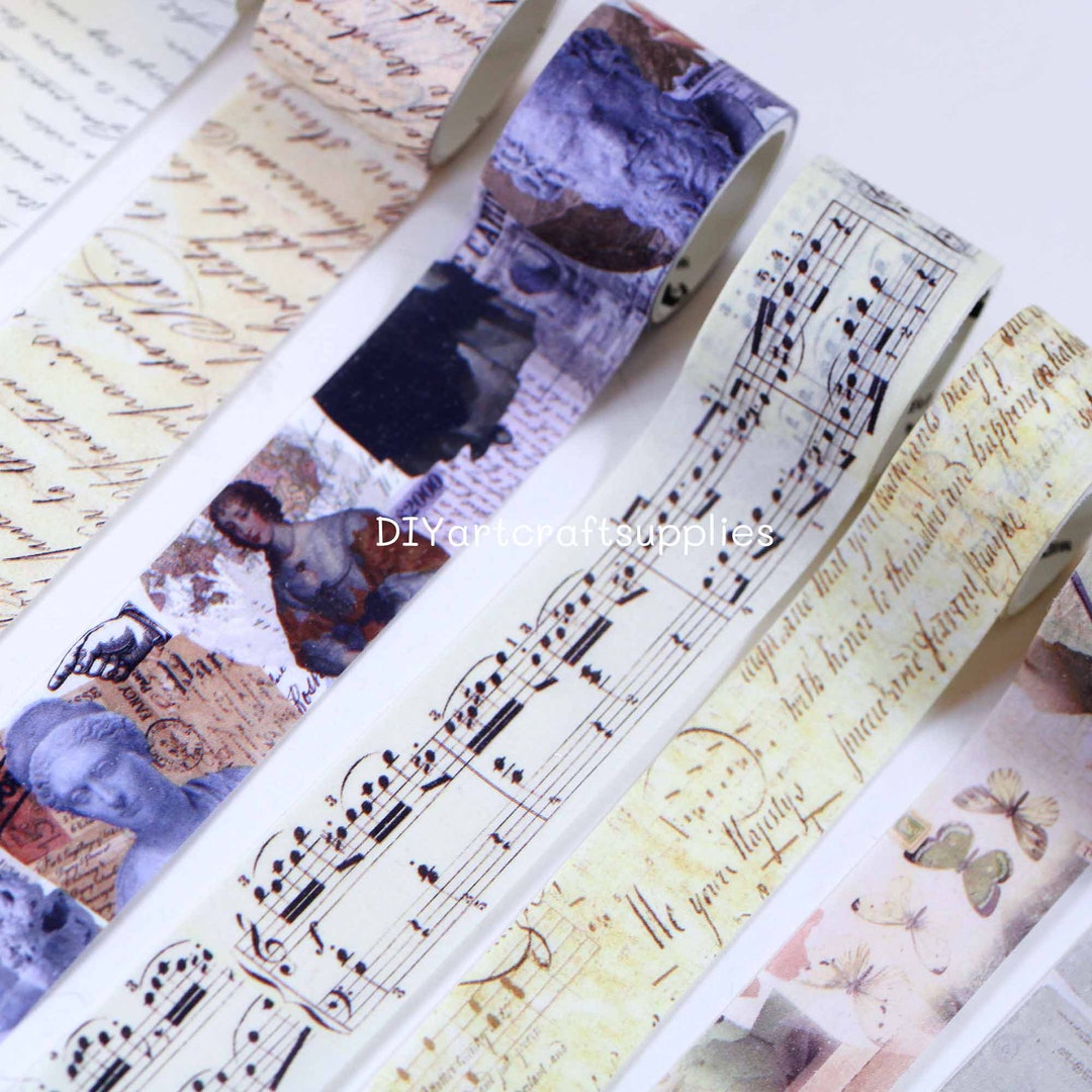 20 Pcs Set Musical Keynote Washi Tape, Vintage Scrapbook Washi Tapes ...
