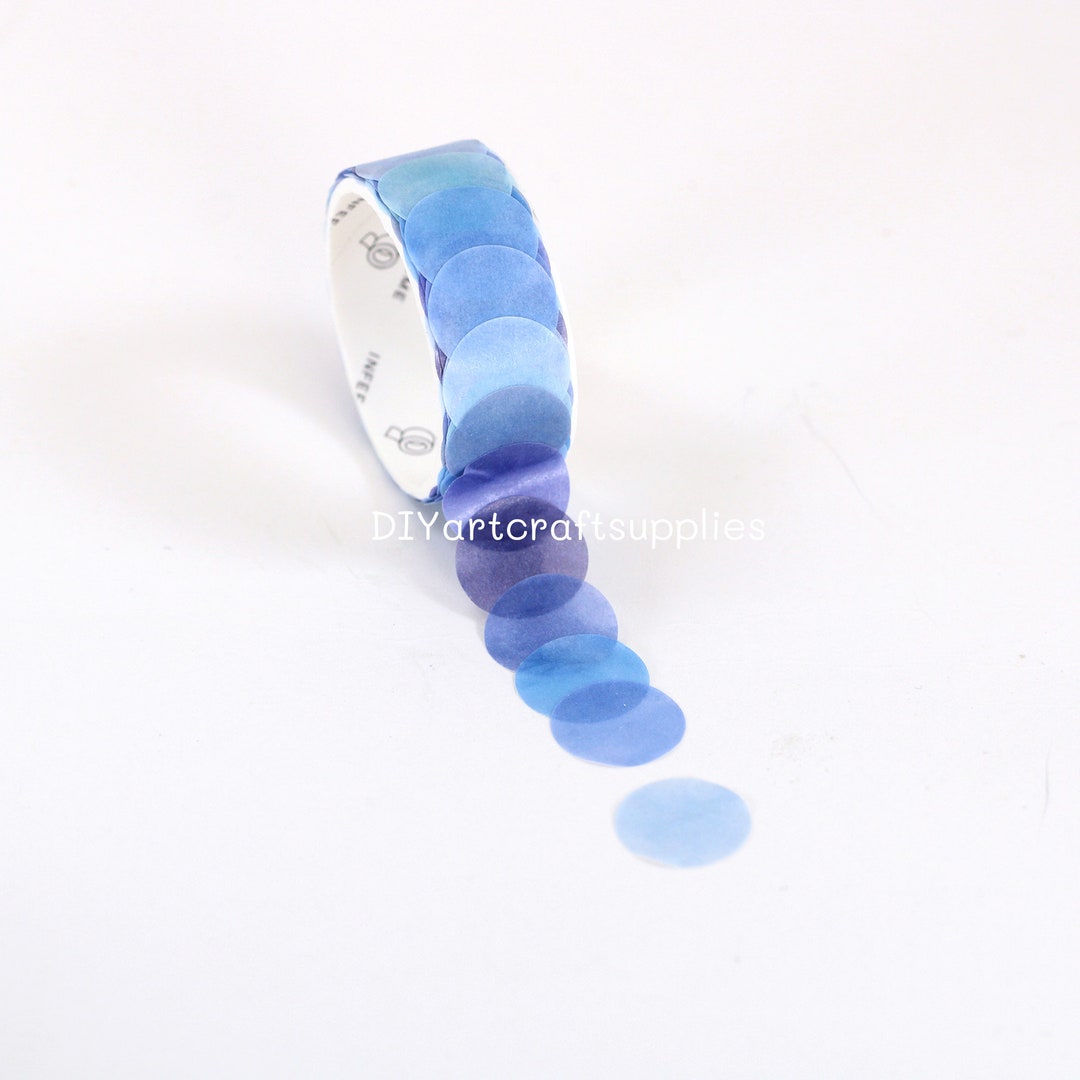 Cute Rainbow Dot Washi Tape Sticker, Rainbow Color Circle Dot Sticker ...