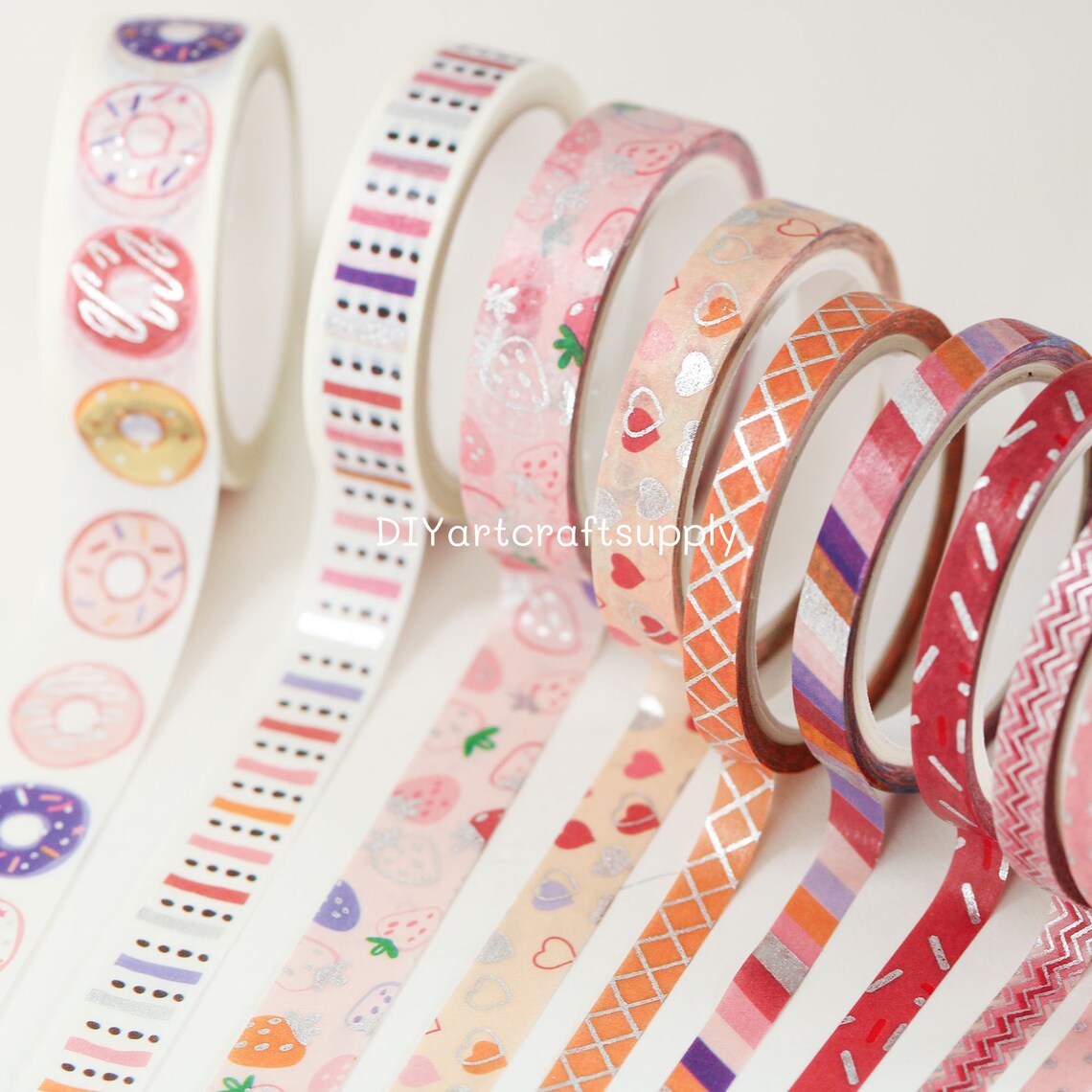 15 Pcs Set Birthday Decorative Washi Tape, Gilding Pink Birthday Party ...