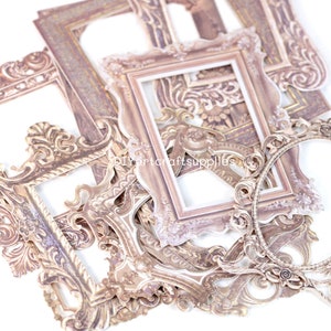 10 Pcs Pack Vintage Paper Picture Frames, Cardstock Paper Border Frames ...