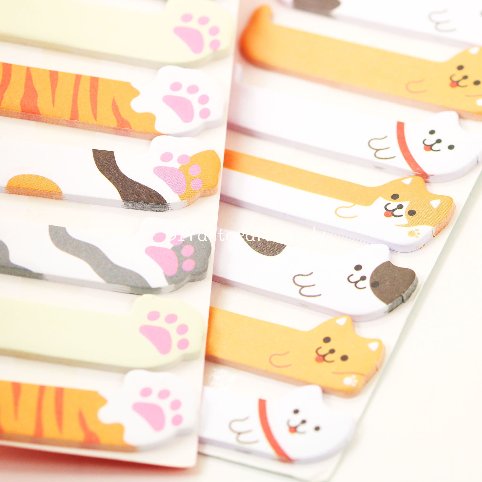 Dog and Cat Paw Cute Divider Notepads Tiny Animal Notepads - Etsy