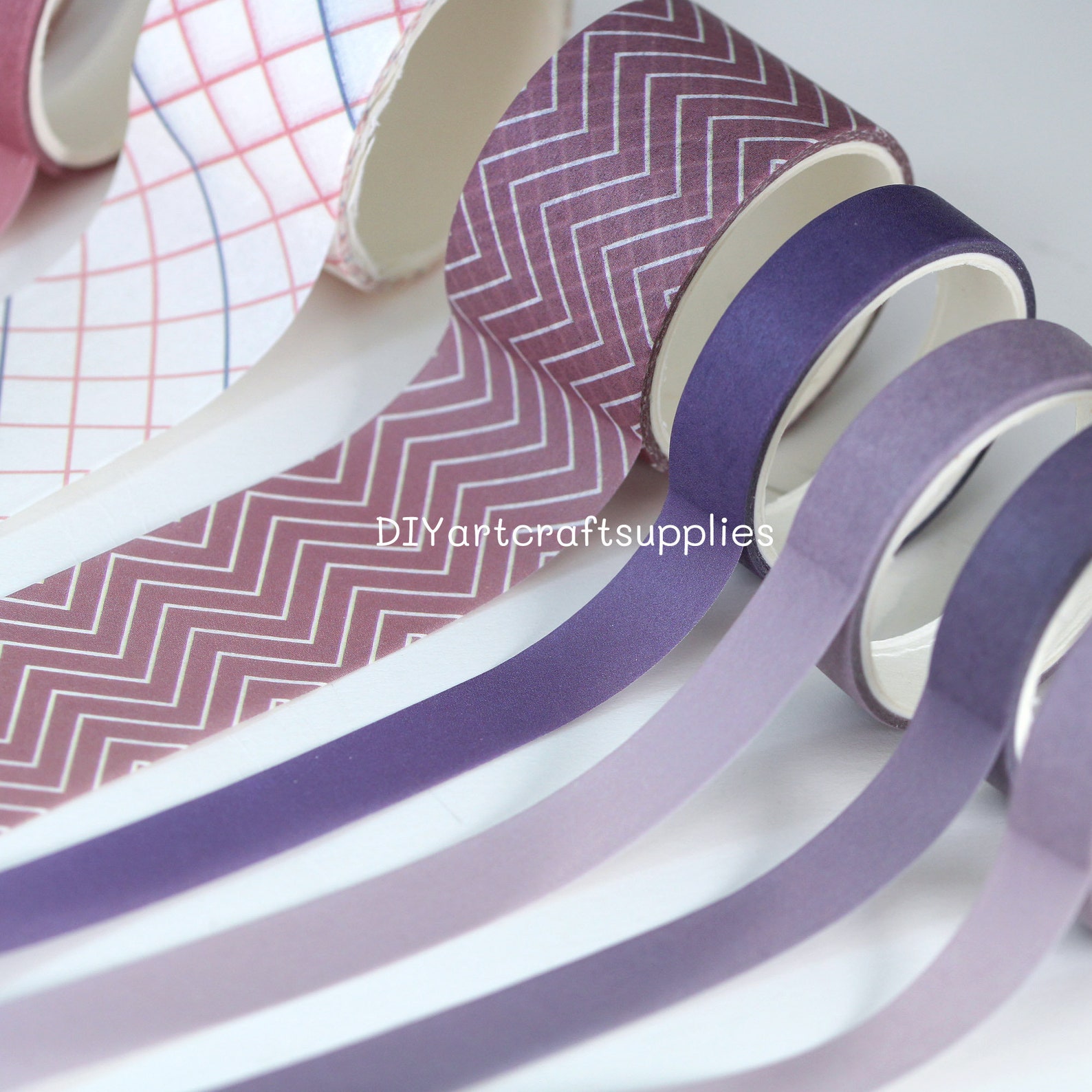 10 Pcs Set Basic Color and Pattern Washi Tape, Warm Neutral Color Washi ...