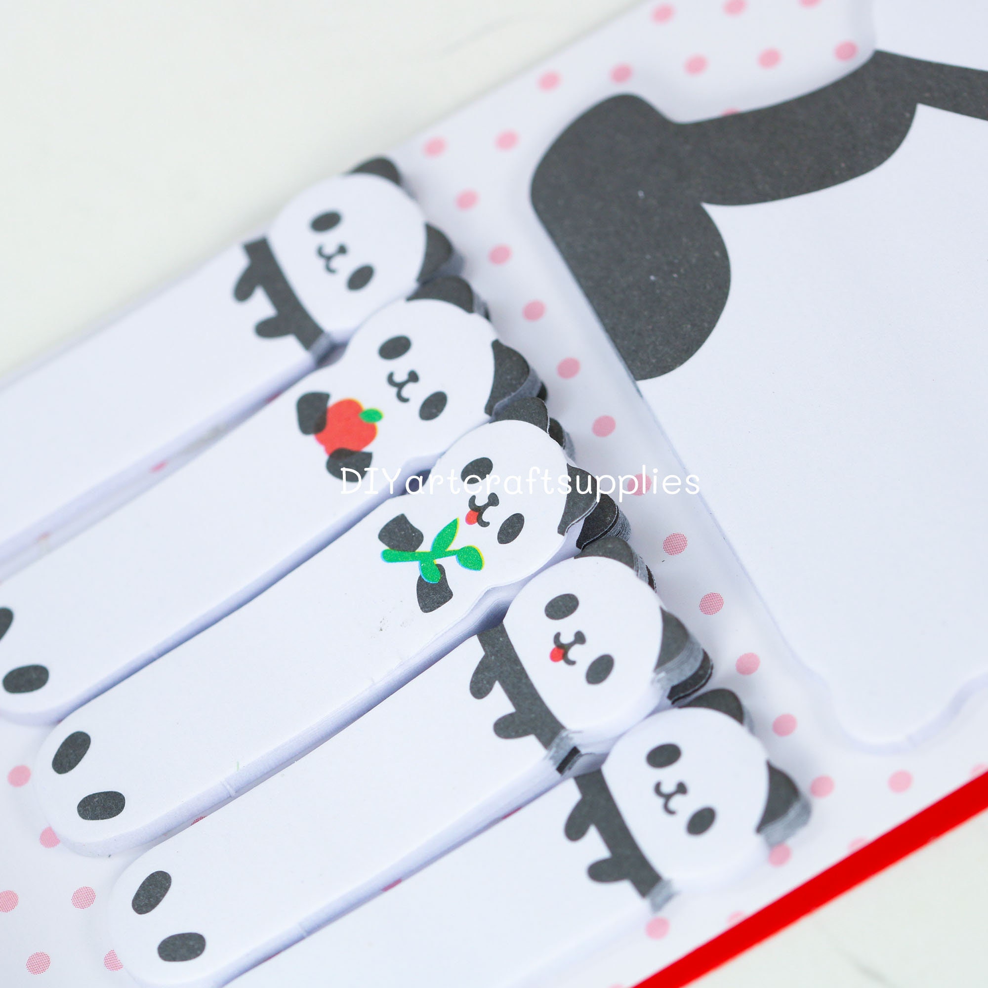 Cute Panda and Cat Sticky Notes, Kawaii Stationary, Panda Divider ...