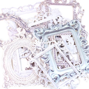 10 Pcs Pack Vintage Paper Picture Frames, Cardstock Paper Border Frames ...