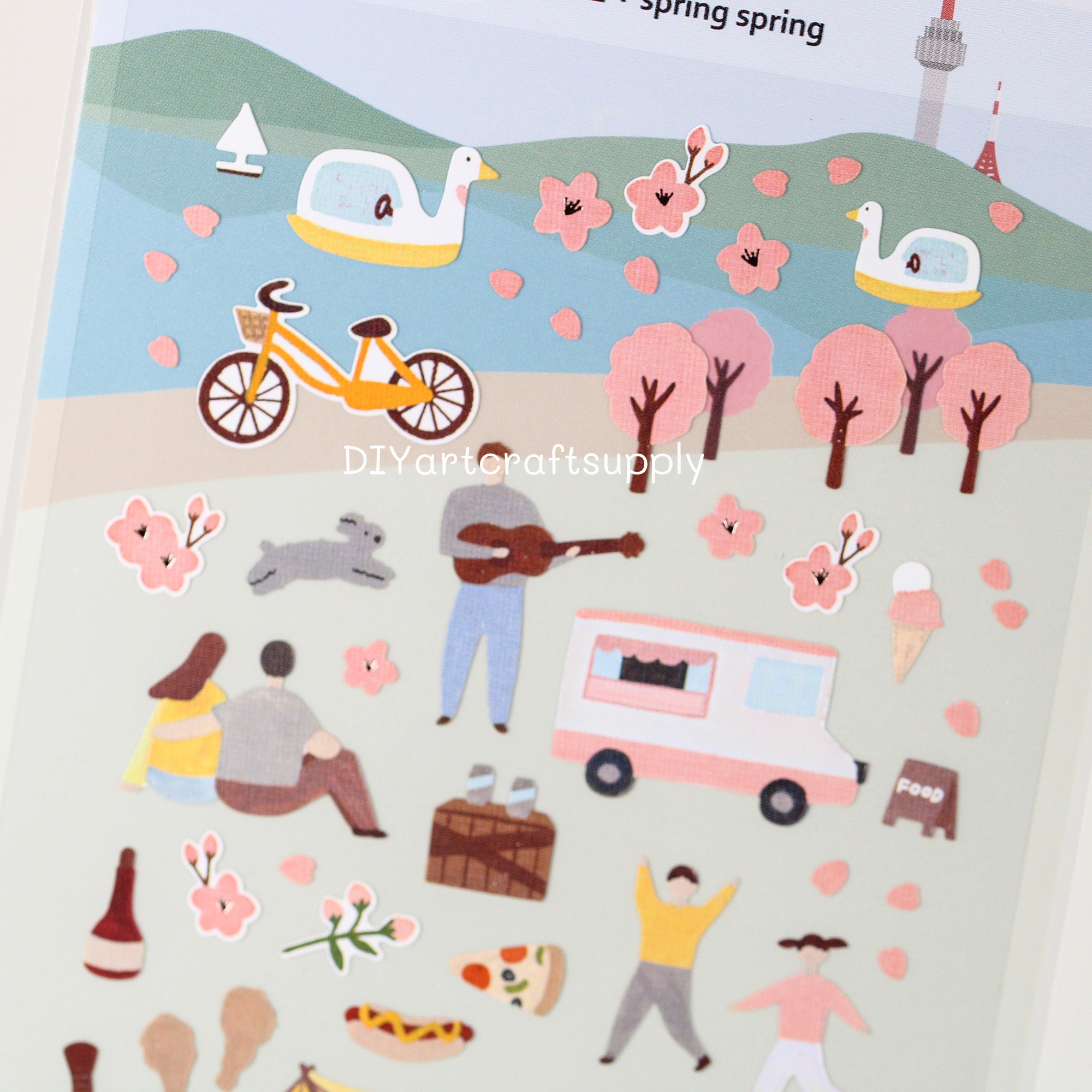 Picnic Day Stickers, Afternoon Tea Stickers, Spring Picnic Stickers ...