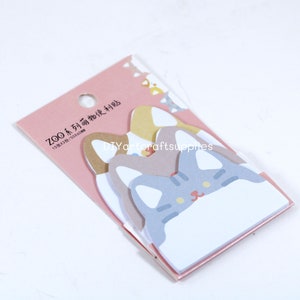 Cute Animal Sticky Notepads, Rabbit Sticky Notepads, Bear Sticky ...