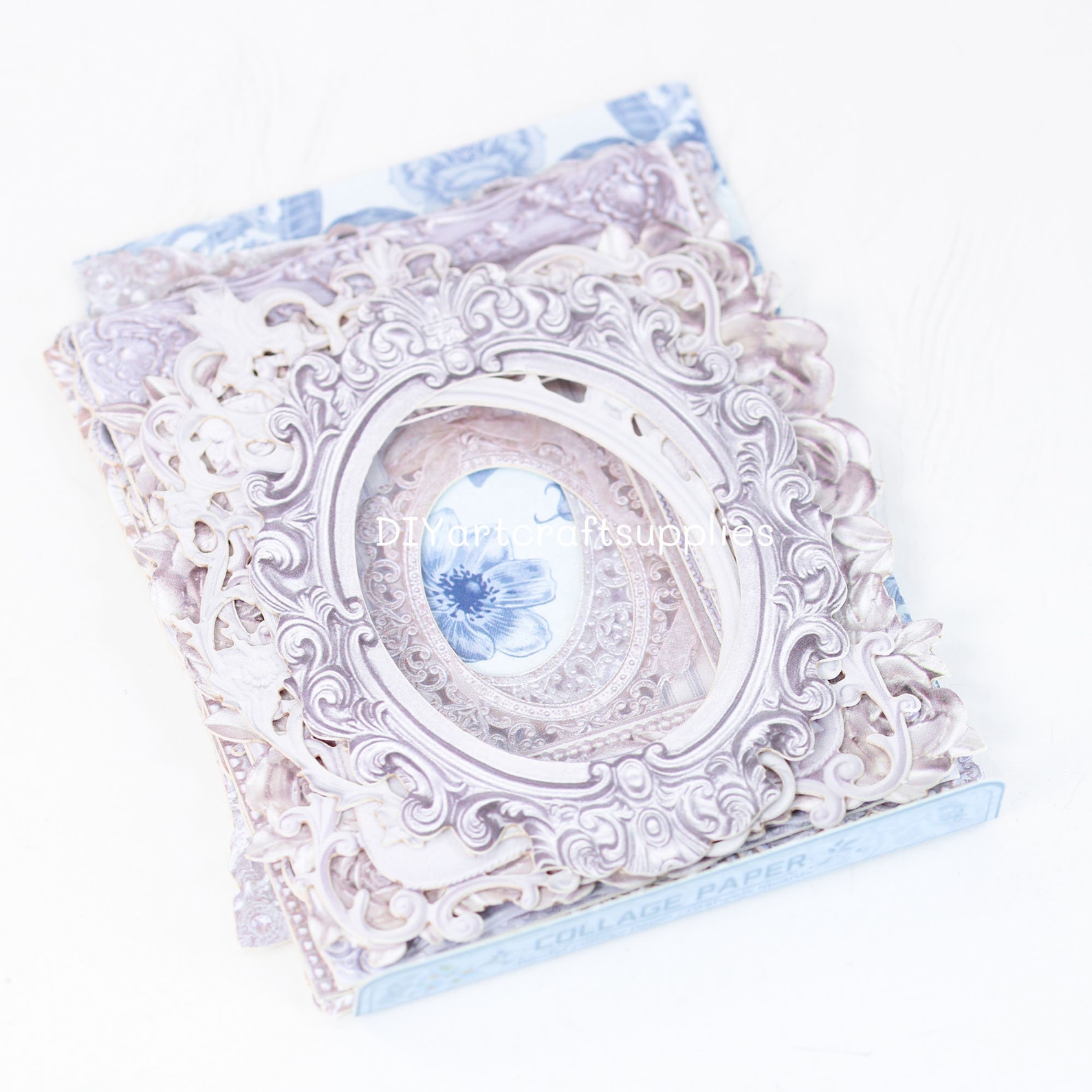 10 Pcs Pack Vintage Paper Picture Frames, Cardstock Paper Border Frames ...