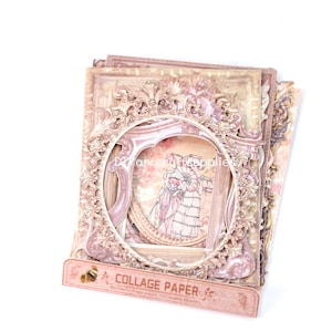 10 Pcs Pack Vintage Paper Picture Frames, Cardstock Paper Border Frames ...