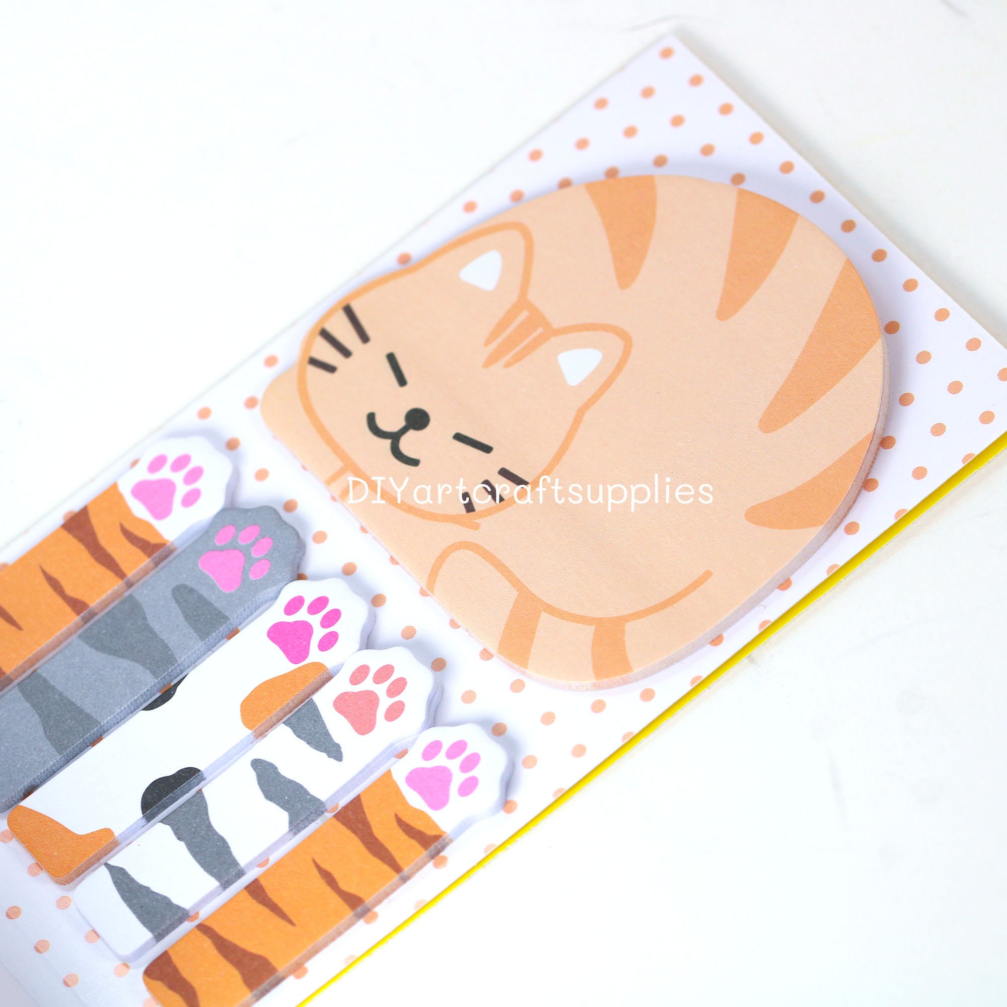 Cute Panda and Cat Sticky Notes, Kawaii Stationary, Panda Divider ...