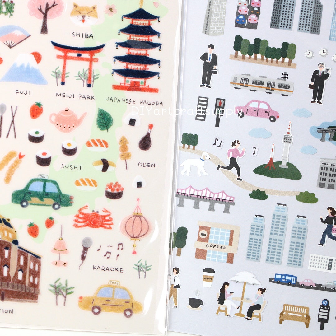 Tokyo City Stickers, Life in Tokyo Stickers, Big City Stickers, City ...