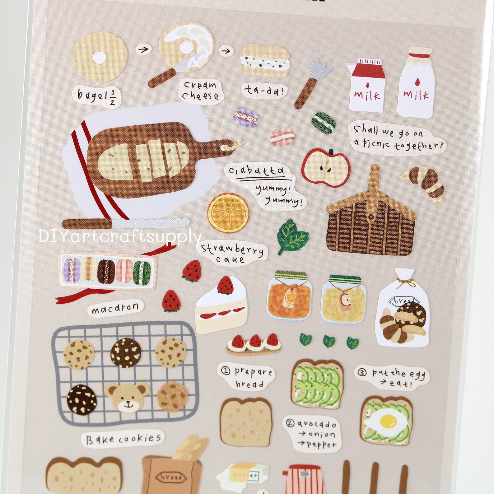 Coffee Lover Stickers, Bakery Lover Stickers, Coffee and Bakery ...