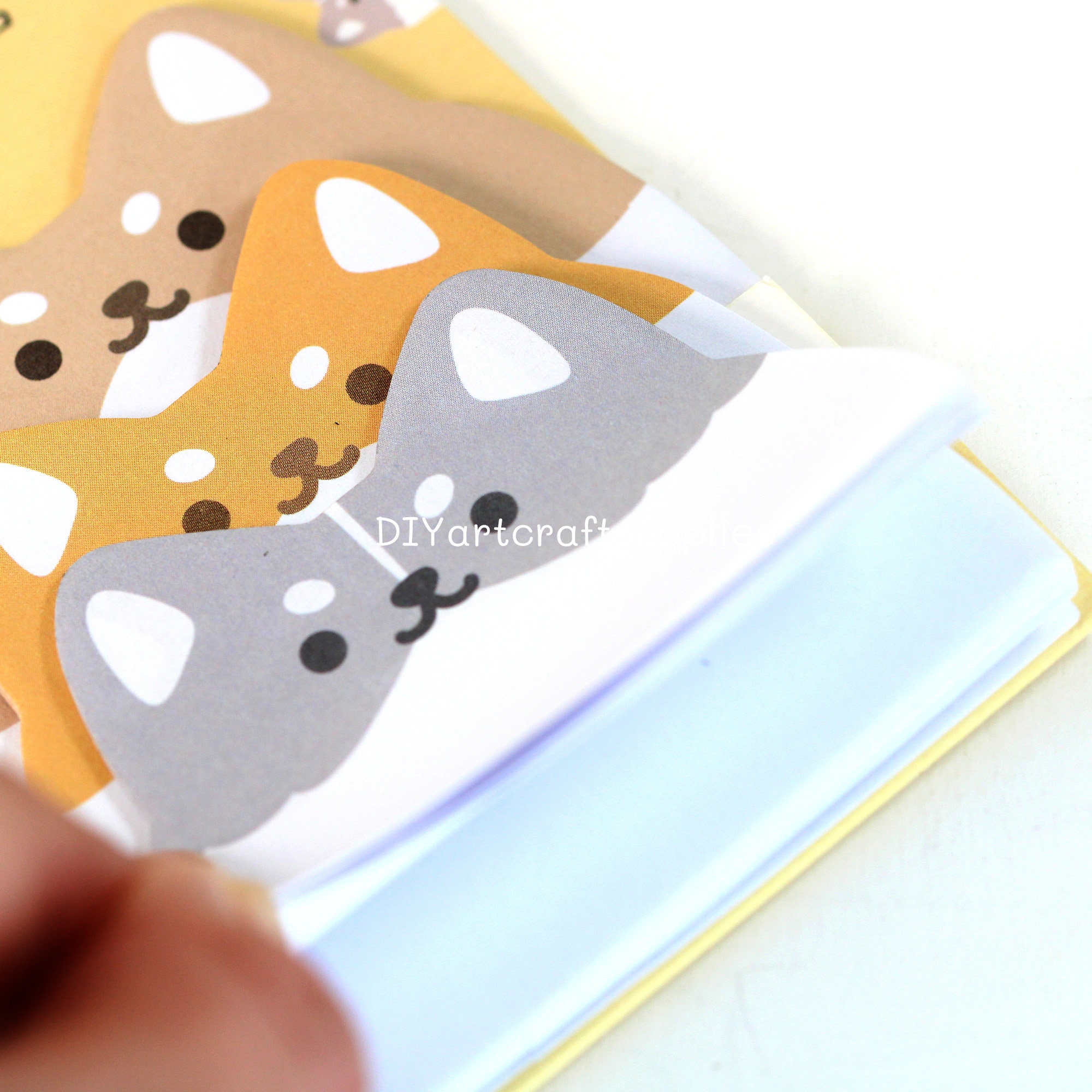 Cute Animal Sticky Notepads, Rabbit Sticky Notepads, Bear Sticky ...