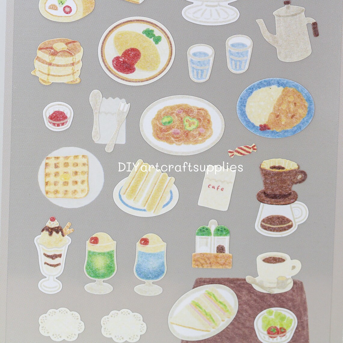 Bread and Dessert Food Sticker Sheet, Bakery Bread Stickers, Dessert ...