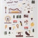 Theme Park Sticker, Attraction Park Stickers, Kawaii Stickers, Children ...