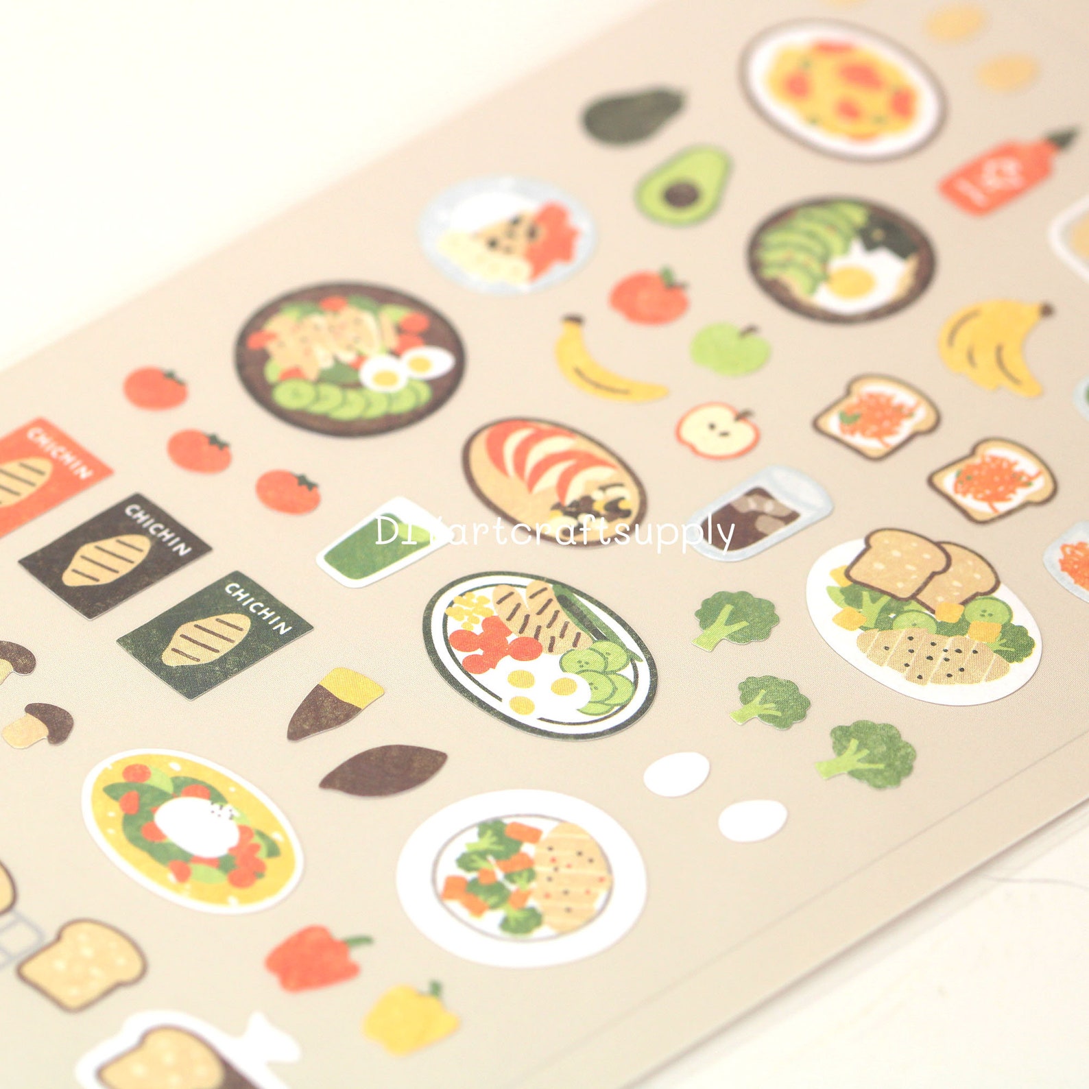 Korean Food Sticker Sheet, Cute Kawaii Stickers - Etsy