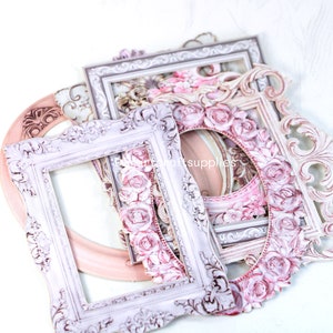 10 Pcs Pack Vintage Paper Picture Frames, Cardstock Paper Border Frames ...