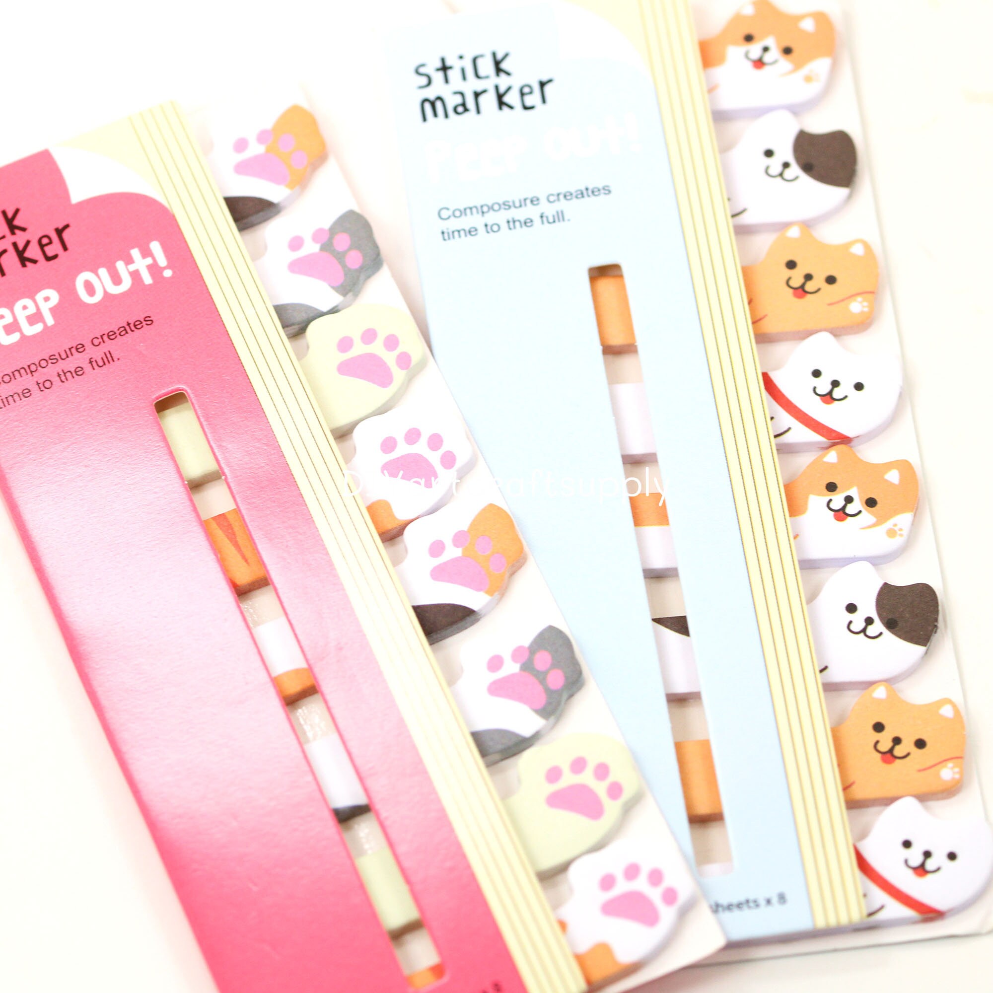 Dog and Cat Paw Cute Divider Notepads Tiny Animal Notepads - Etsy