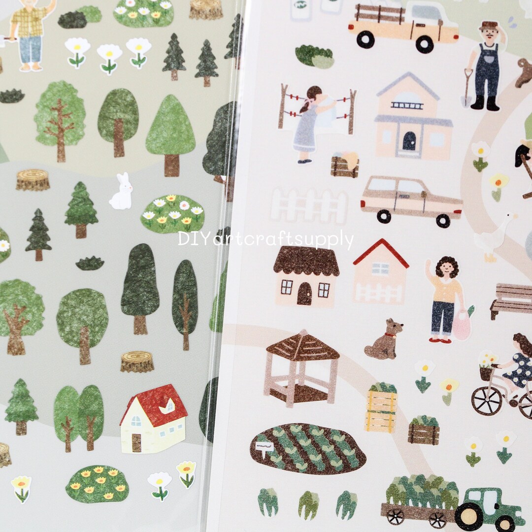 Farm Life Stickers, Forest Stickers, Farm Animal Stickers, Farm House ...