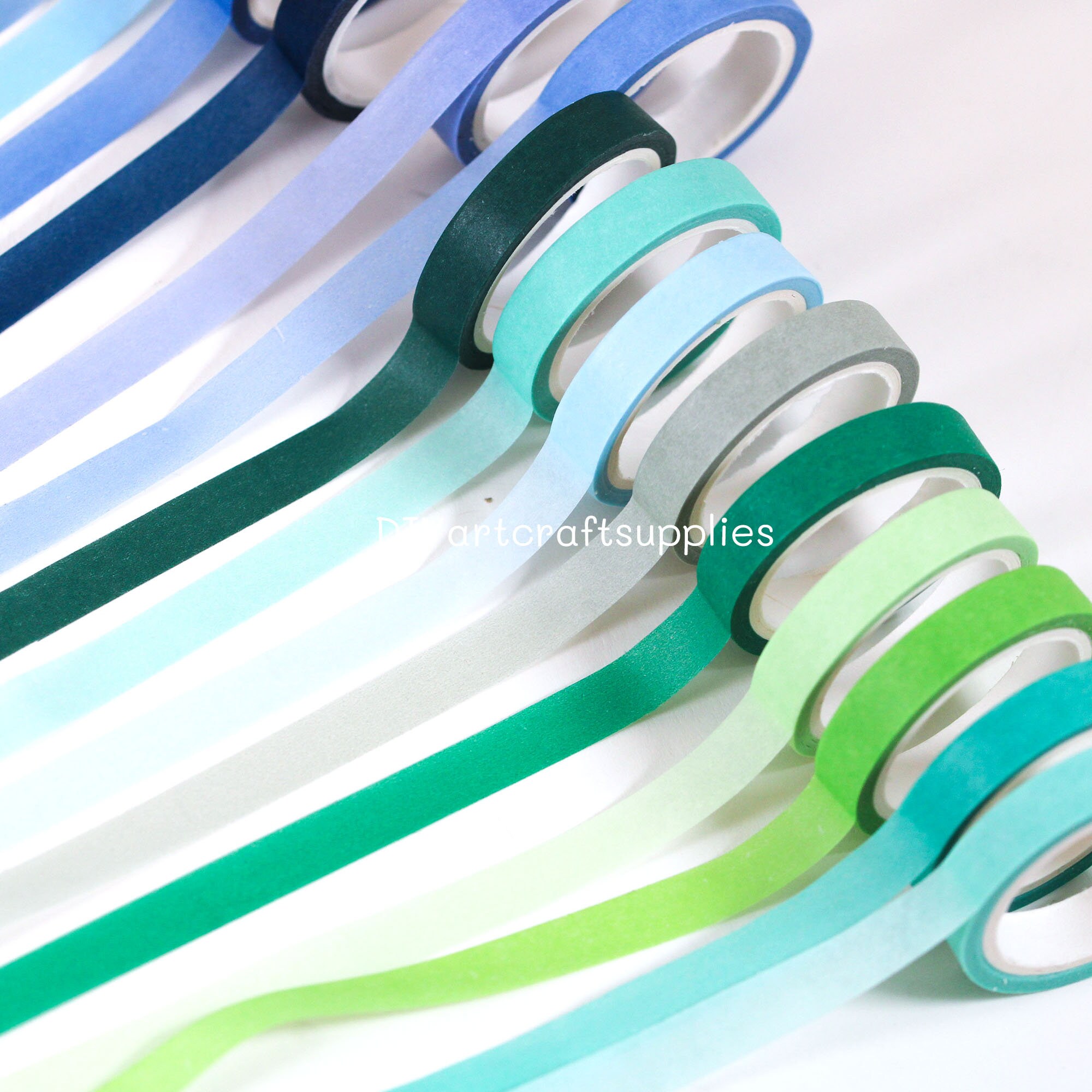 60 Pcs Set Solid Color Washi Tapes for Scrapbooking, Rainbow Color ...