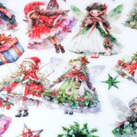 12 Pcs Forest Fairy Core Fantasy Enchanted Fairies Vinyl Stickers ...