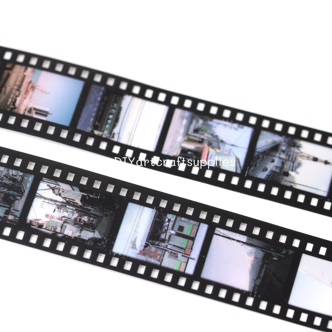 Old Camera Film Stock Washi Tape Roll, Japanese Landscape Film Picture ...