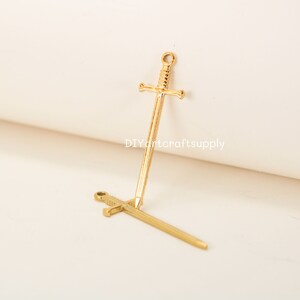 4 Pcs Lot Stainless Steel Sword Pendant Charms for DIY Jewelry Making ...
