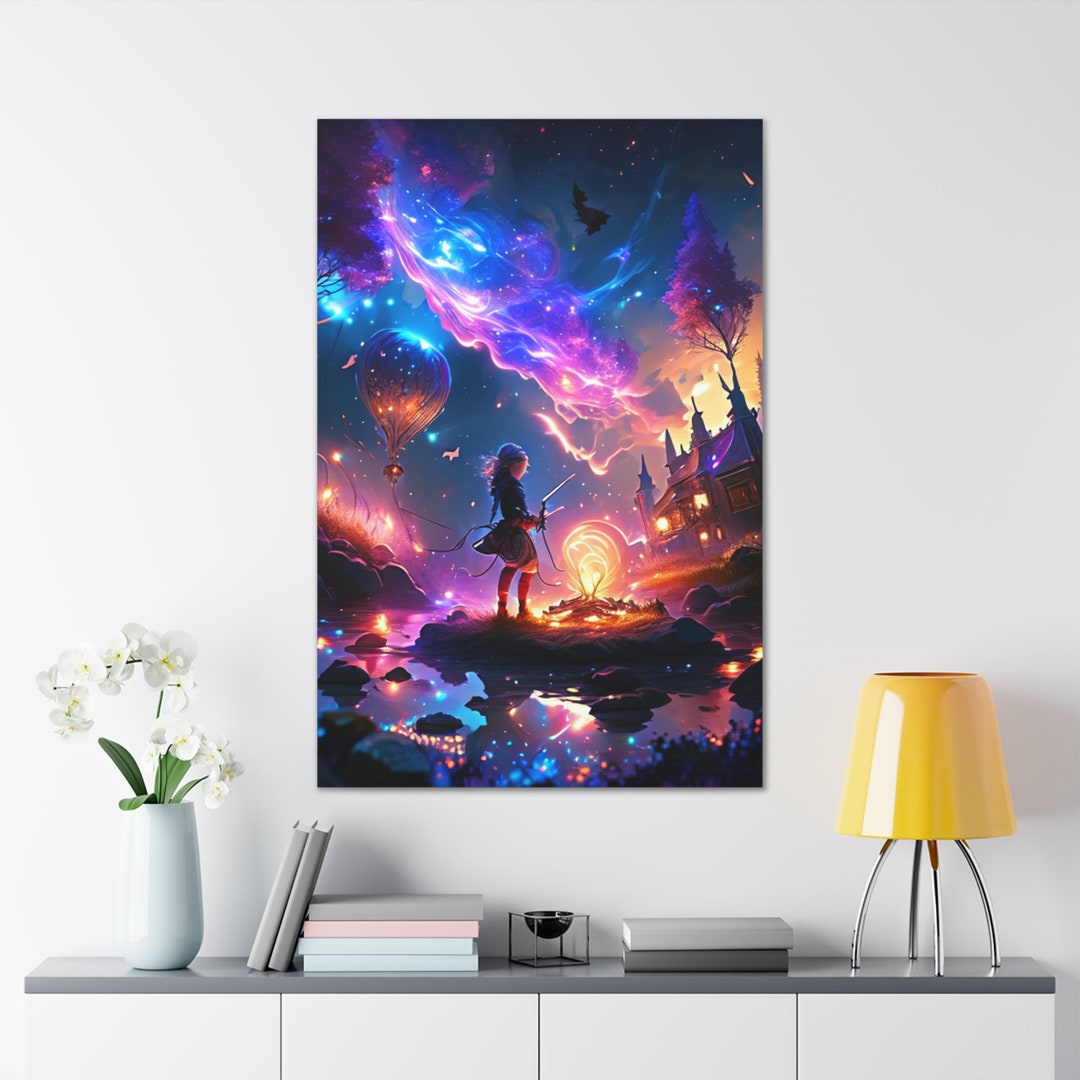 Dreamscape: A Multifaceted Canvas Painting.canvas Creations, Artistry ...