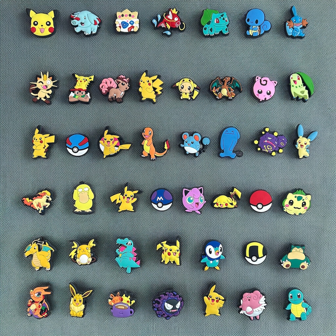 Pokemon Croc Charms Decorations Party Favor - Etsy