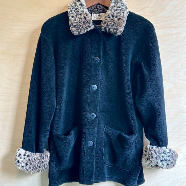 Leopard Print Collar Jacket - Etsy