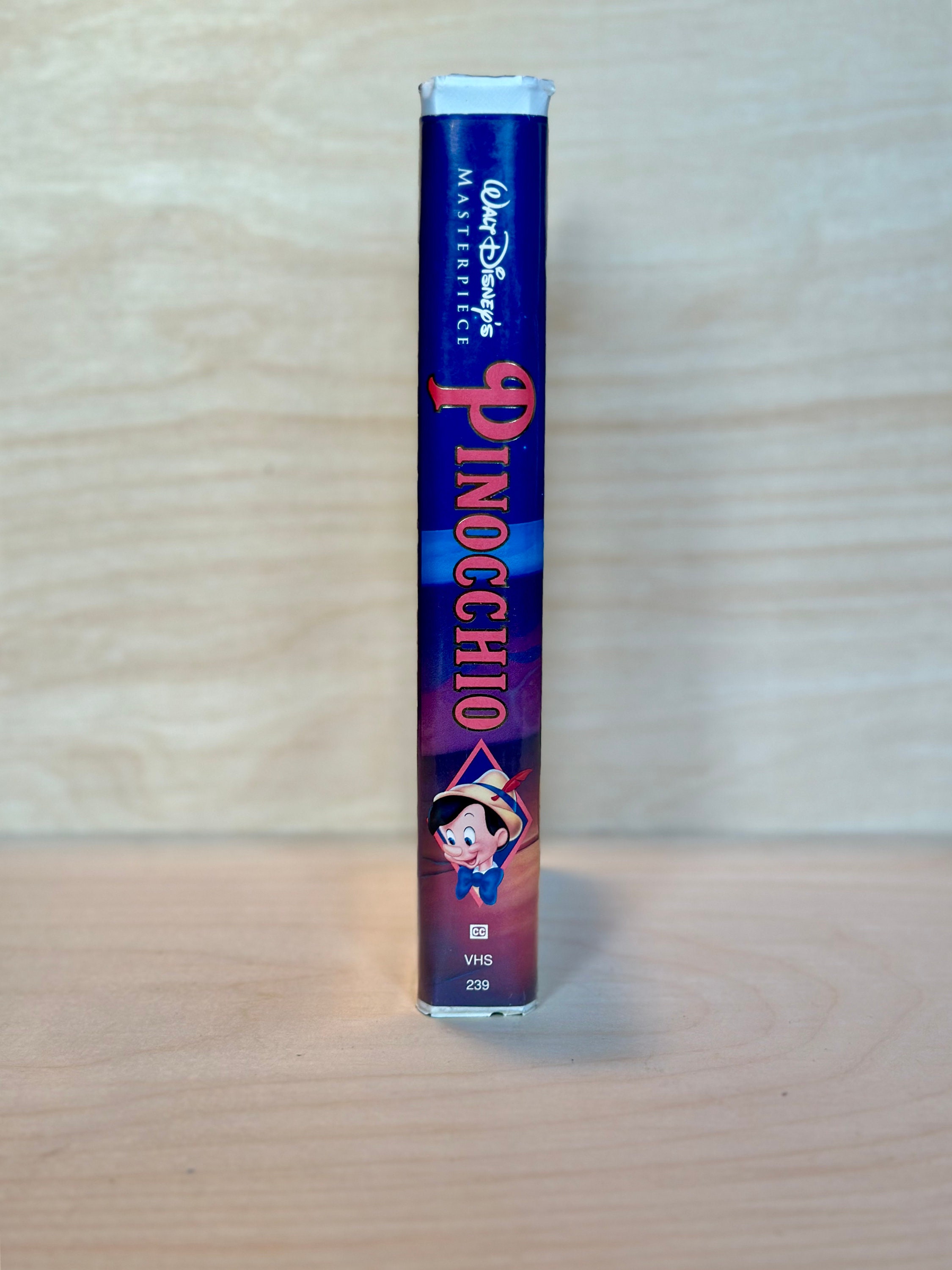 Vintage Pinocchio VHS Walt Disney Masterpiece Collection Rare ...