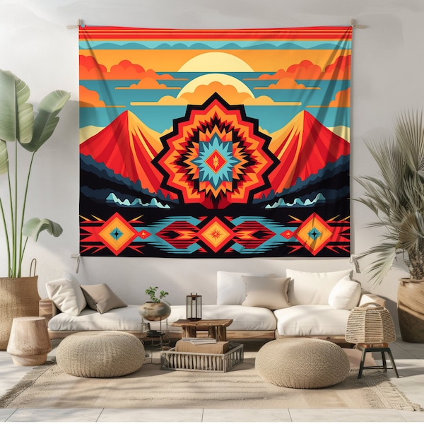 Aztec Tapestry - Etsy UK