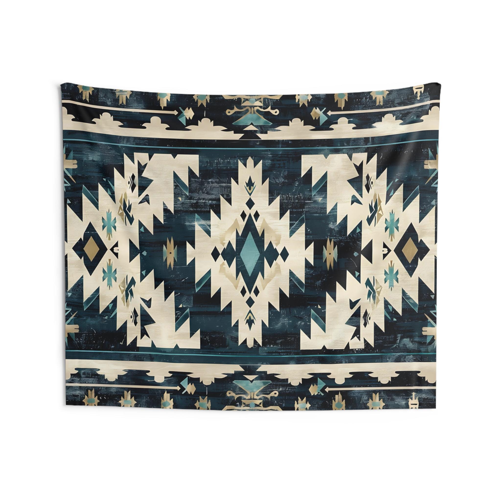 Southwestern Wall Tapestry Native American Aztec Wall Art Tribal Print ...