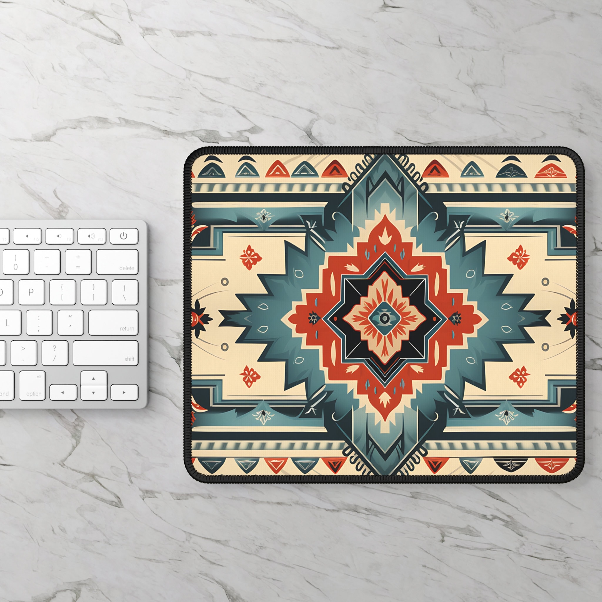 Native Aztec Desk Mat Native American Mousepad Western Desk Mat Gaming ...
