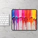 Dripping Paint Desk Mat Cloroful Mousepad Artistic Desk Mat Abstract ...