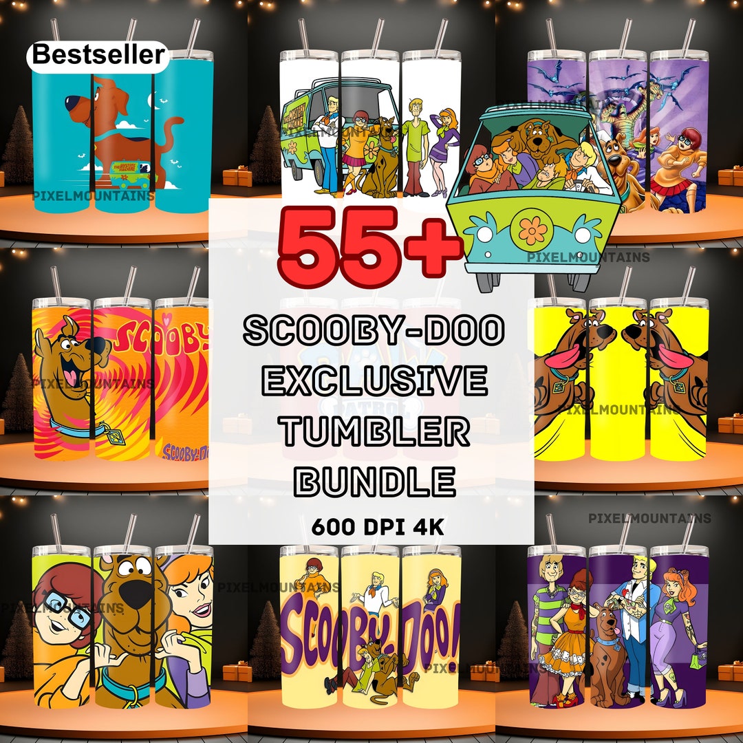 55 Scooby Doo Tumbler Bundle Cartoon Tumblers Free Clipart - Etsy UK