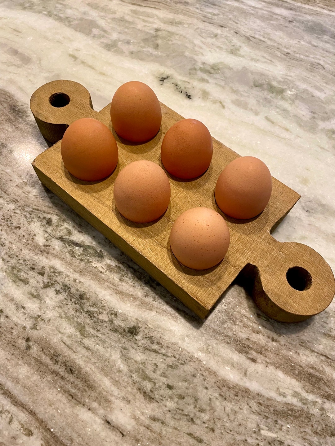 Primitive Wood Egg Tray - Etsy