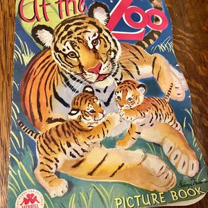 Illustrated Zoo Picture Book From 1949 - Etsy