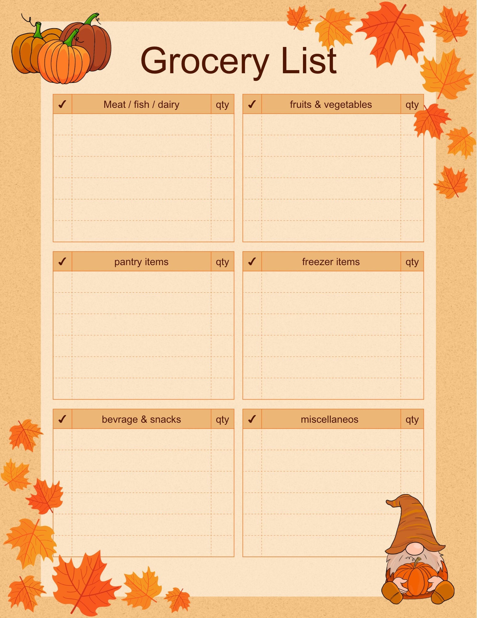 Fall Grocery List Etsy fall-grocery-list-etsy