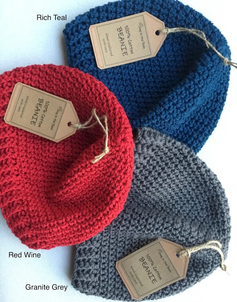 Lightweight Cotton Beanie - Spring/summer/autumn Beanie - Festival ...