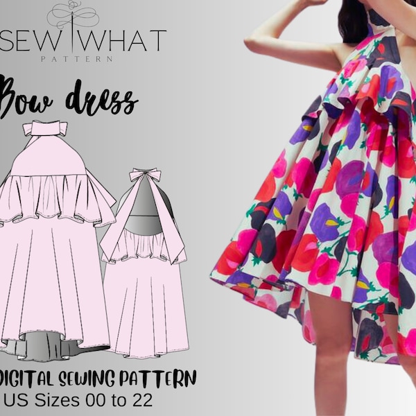 Bow Dress Pattern - Etsy