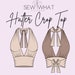 Halter Crop Top Sewing Pattern| Women Sewing Pattern Crop Top Sewing Pattern Easy Sewing Pattern ...