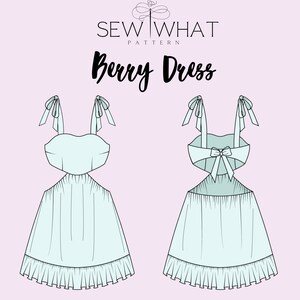 Berry Dress Pattern|dress Pattern|women Dress Pattern|pdf Sewing ...