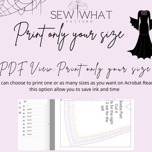 Halloween Batwing Sleeve Dress Pattern| Bat Sleeve Pattern, Halloween ...