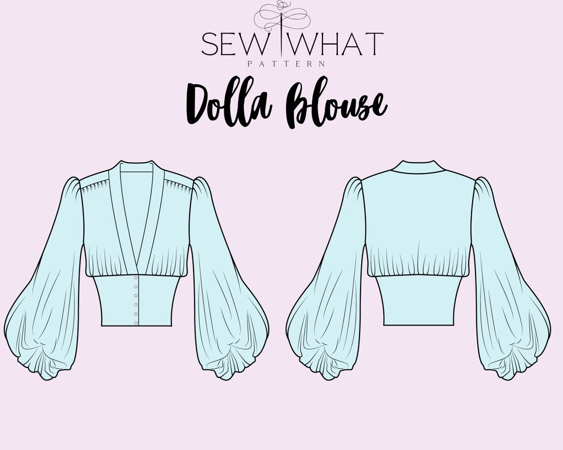 Dolla Blouse Pattern|women Blouse Sewing Pattern|women Top Sewing ...