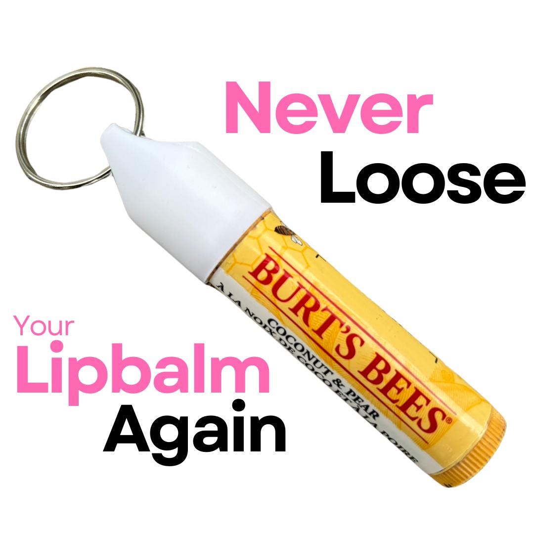 Chapstick Keychain Cap - Keyring Included - Etsy