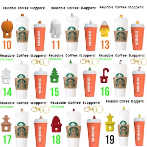 Starbucks Reusable Coffee Stopper Case With Coffee Stopper! Mix and ...