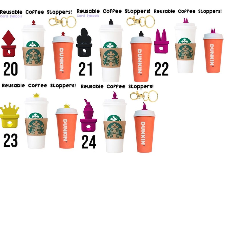 Reusable Coffee Stopper Case With Coffee Stopper! Mix and Match - Avoid ...